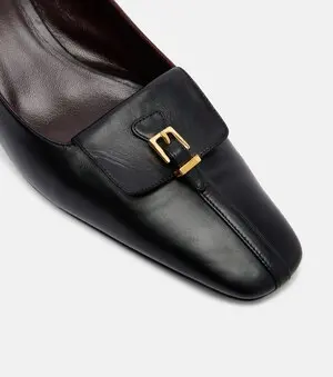 Khaite Celia Leather Pumps