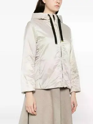 Max Mara The Cube Hooded Puffer Jacket - Neutrals