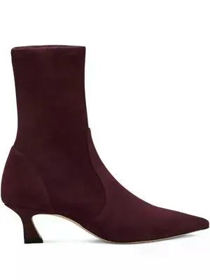 STUART WEITZMAN Vinnie Ankle Boots - Red