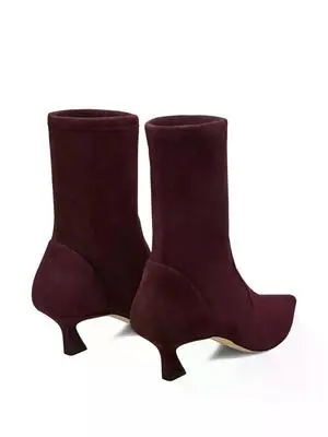 STUART WEITZMAN Vinnie Ankle Boots - Red