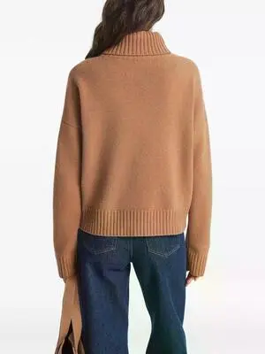 SPORTY & RICH Logo-embroidered Turtleneck Sweater