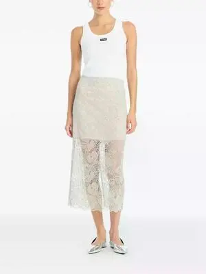 ROTATE BY BIRGER CHRISTENSEN Lace Midi Skirt