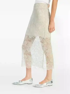 ROTATE BY BIRGER CHRISTENSEN Lace Midi Skirt