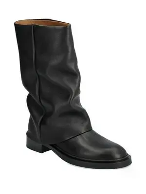 SUMMERY COPENHAGEN Gathered Ankle Boots