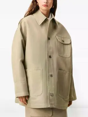 AMI Paris Patch-pocket Worker Jacket - Neutrals