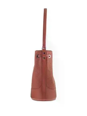 ZANELLATO Monda Perforated Handle Bucket Bag