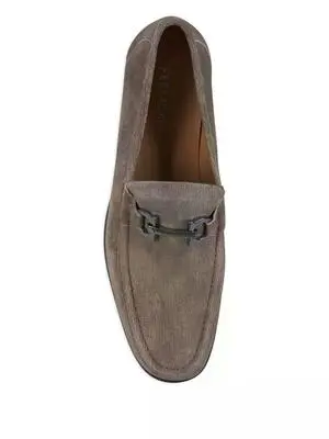 FERRAGAMO Grandioso 2 Suede Loafers - Neutrals