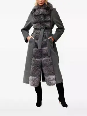 POCHE PARIS Belted Midi Coat