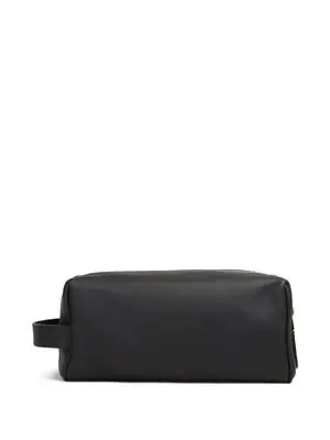 Santoni Zip Leather Wash Bag