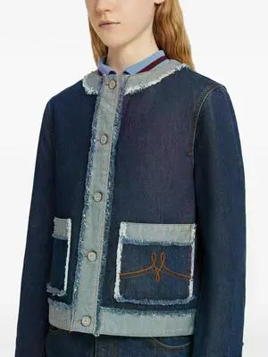Marni Frayed-detail Denim Jacket