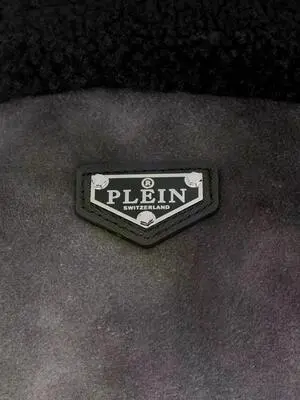 Philipp Plein Zip-up Biker Jacket - Black