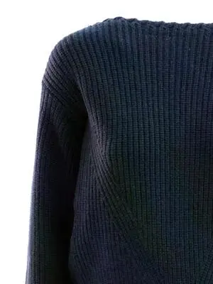 Ralph Lauren Ribbed Knit Boat Neck Sweater