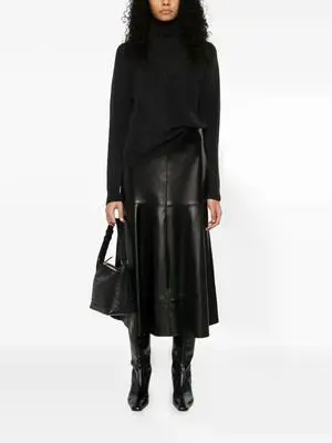 GRAN SASSO Turtleneck Ribbed Sweater