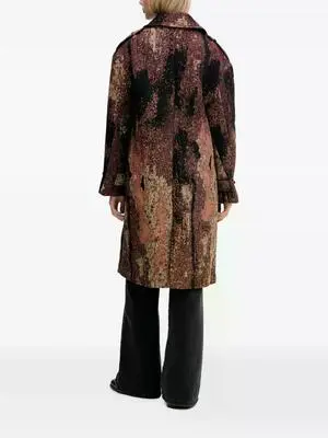 Desigual Abstract-pattern Double-breasted Coat