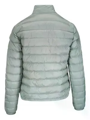 Moncler Quilted Jacket With Logo Patch - Grey