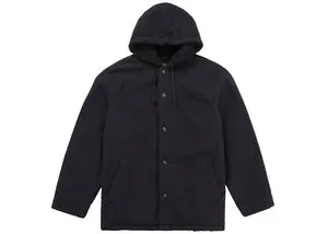 Supreme Faux Shearling Hooded Coat