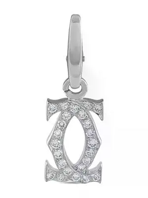 Cartier 18k White Gold Diamond Pendant - Silver