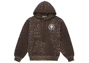 Supreme Number Nine Hooded Sweatshirt - Leopard