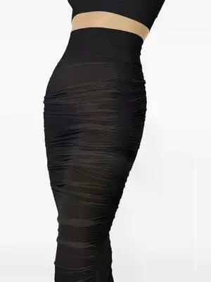 Wolford Drape Midi Skirt - Black