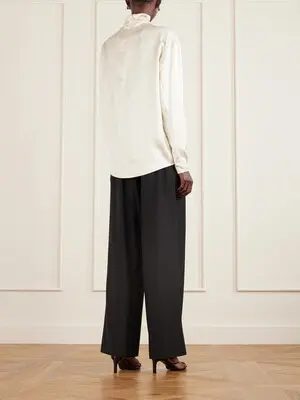 TOTEME Satin Turtleneck Blouse