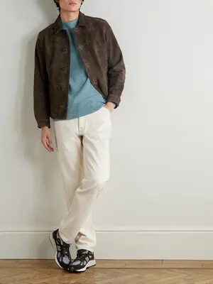 Sunspel Wool Crewneck Sweater - Blue