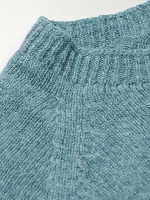 Sunspel Wool Crewneck Sweater - Blue