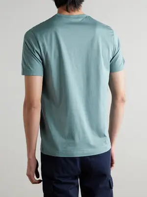 Sunspel Slim-fit Supima Cotton-jersey T-shirt - Blue