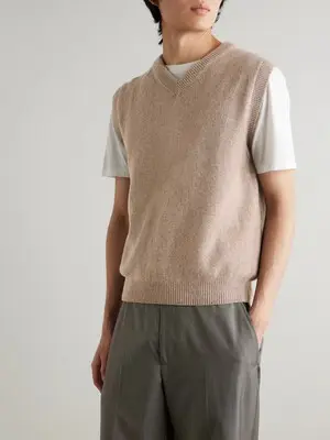 Sunspel Wool Sweater Vest - Neutrals