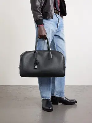 Saint Laurent Full-grain Leather Duffle Bag