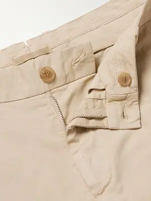 Sunspel Straight-leg Cotton-blend Twill Chinos - Neutrals