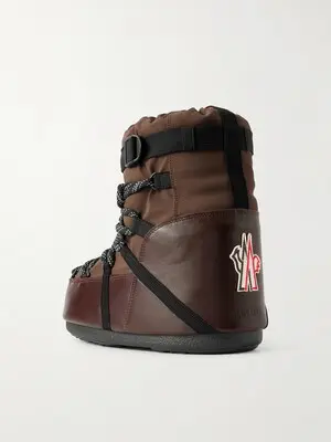 Moncler Moon Boot Icon Low Gaiter Snow Boots - Brown