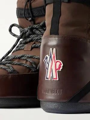 Moncler Moon Boot Icon Low Gaiter Snow Boots - Brown