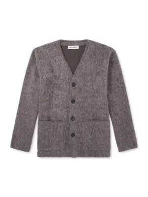 Our Legacy Brushed-knit Cardigan - Gray