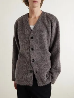 Our Legacy Brushed-knit Cardigan - Gray