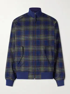 Golden Bear Raleigh Checked Cotton Bomber Jacket
