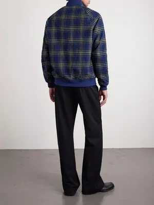 Golden Bear Raleigh Checked Cotton Bomber Jacket