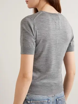 NILI LOTAN Leilani Merino Wool Top