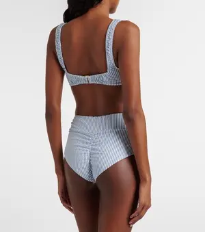 MONTCE Striped High-rise Bikini Bottom