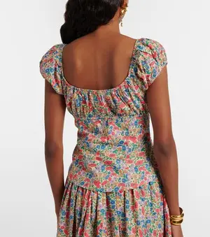 MONTCE Millie Floral Cotton Top - Multicoloured