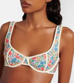 MONTCE Romy Floral Bikini Top