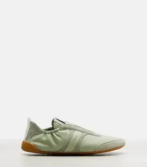 Chloé Kick Leather-trimmed Sneakers