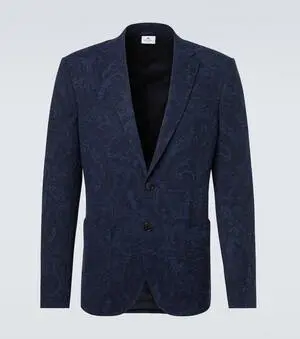Etro Printed Jersey Blazer