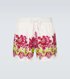 Etro Floral Swim Trunks - White