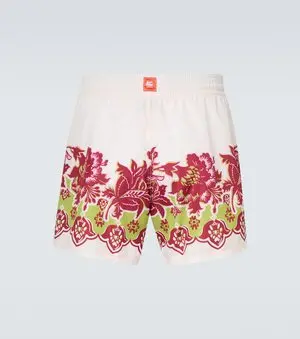 Etro Floral Swim Trunks - White