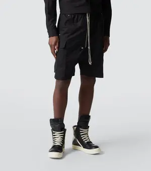 Rick Owens Cargobela Cotton Cargo Shorts