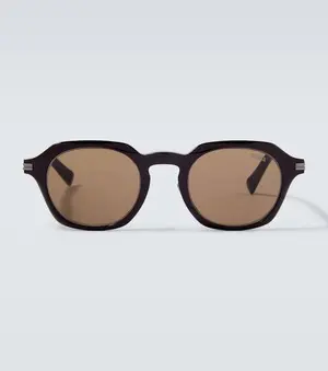 Zegna Round Frame Sunglasses - Brown