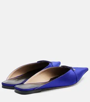 TOM FORD Julianne Satin Mules - Blue