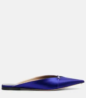 TOM FORD Julianne Satin Mules - Blue
