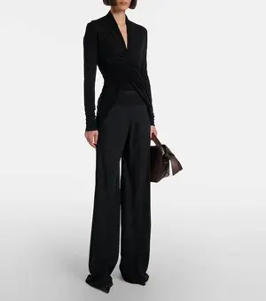 Rick Owens Satin Wide-leg Pants