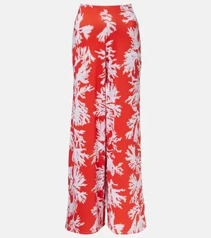 ALEXANDRA MIRO Cleo Printed Jersey Palazzo Pants